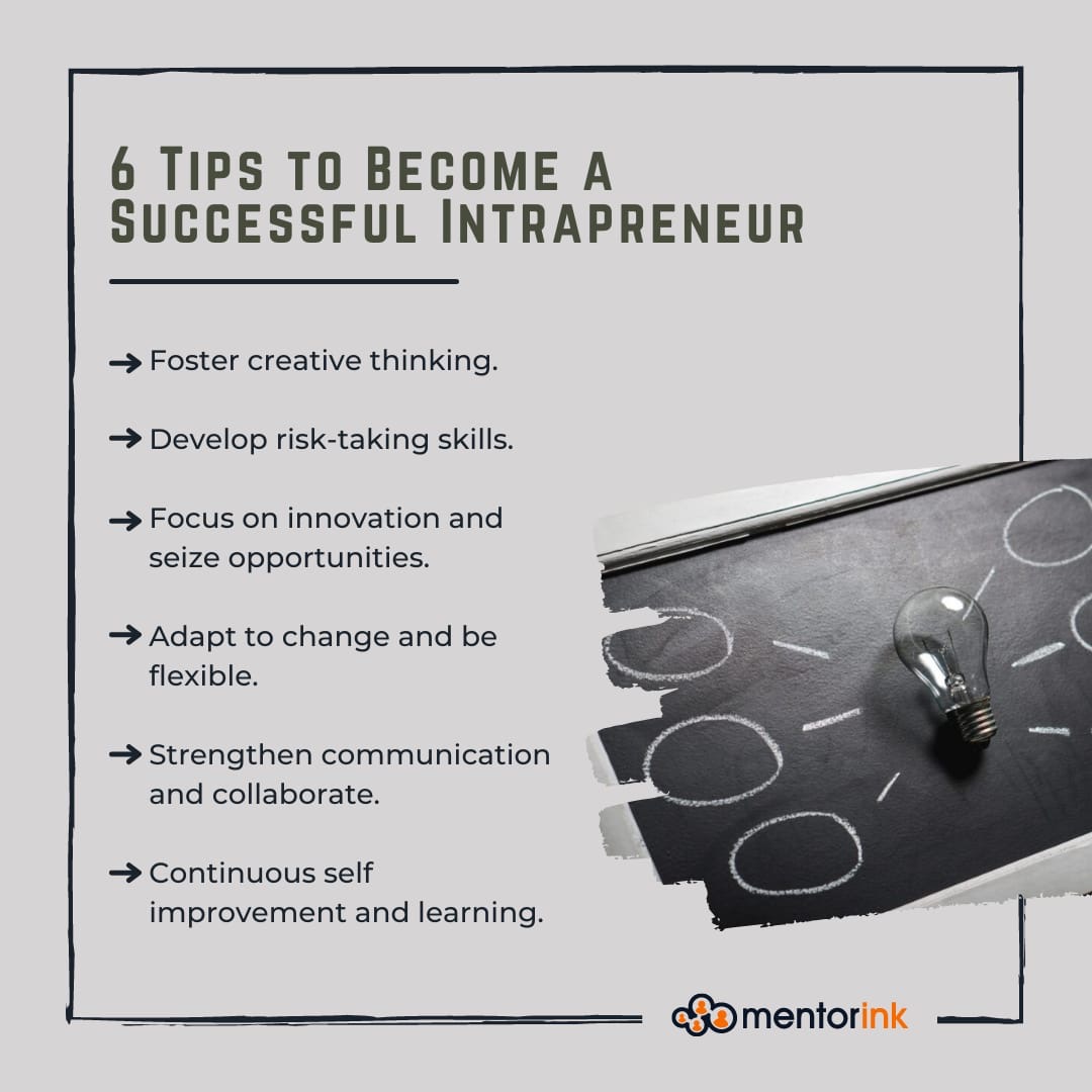 6 Tips to Become a Successful Intrapreneur - Mentorink